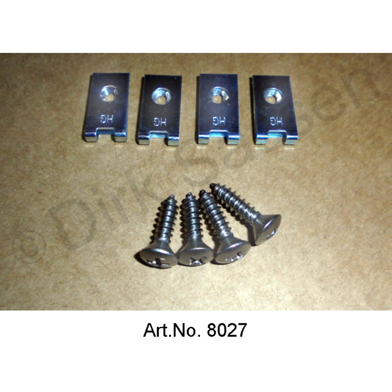 Turn signal mounting kit, front, left and right, 4 VA screws and sheet ...